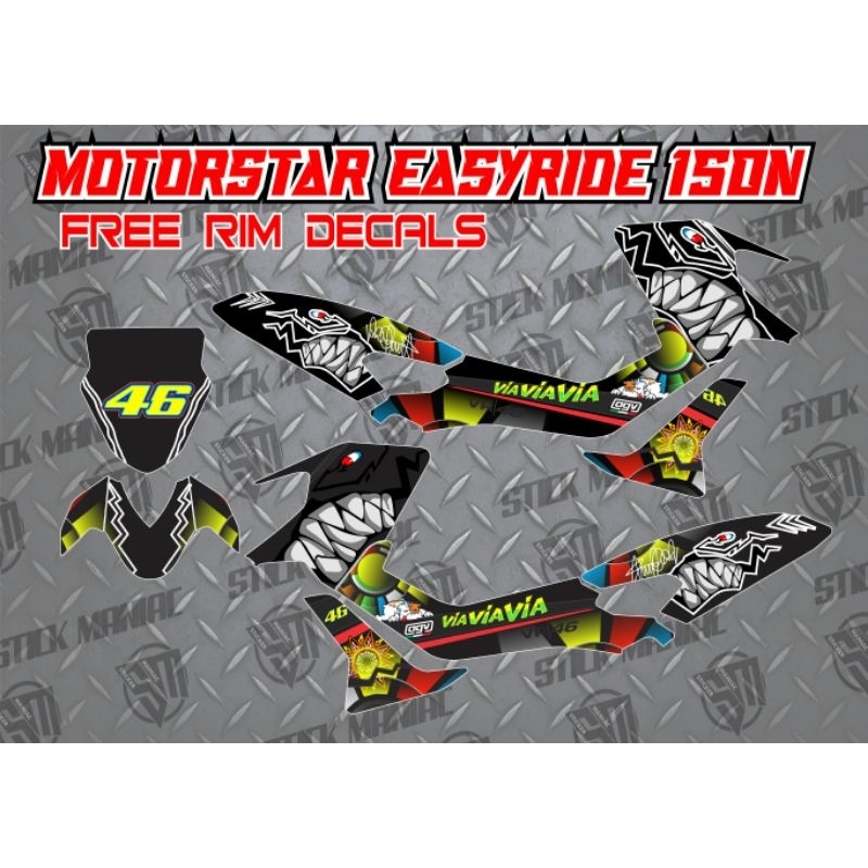 Motorstar Easyride 150n full body decals | Shopee Philippines