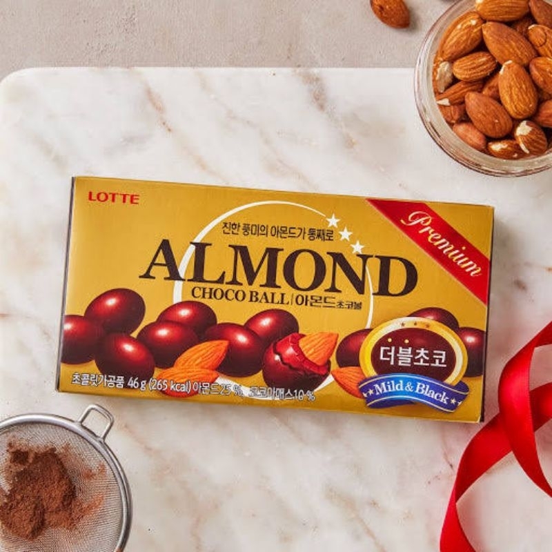 Almond Choco Ball 46g (Korean Lotte Almond Chocolate Ball) | Shopee ...