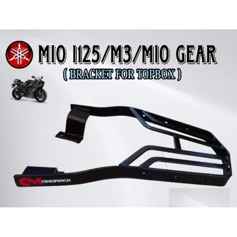 Mio i125/M3/Gear monorack topbox bracket | Shopee Philippines