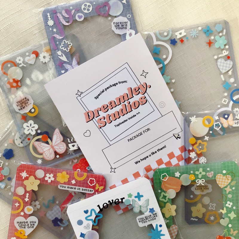 Dreamley.Studios Decorated KPOP Photocard Toploaders | Shopee Philippines
