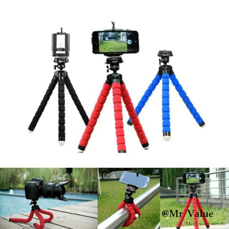 Universal Mini Flexible Camera Octopus Tripod Holder Stand Mount gopro ...