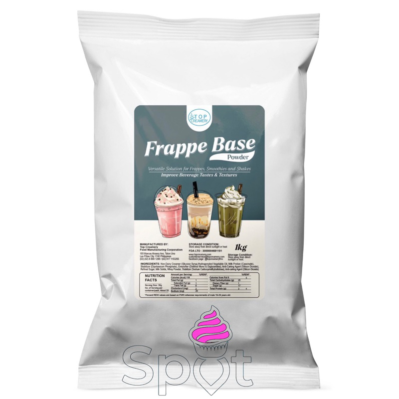 Top Creamery Frappe Base Powder 1kg IFEB 2024 Expiry | Shopee Philippines