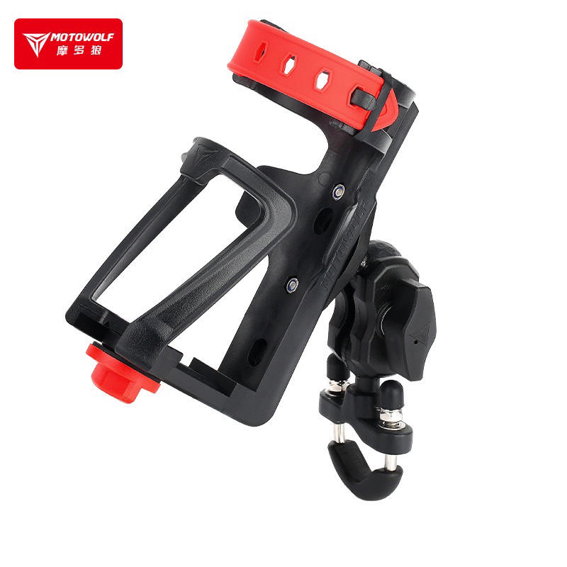 ORIGINAL MOTOWOLF ADJUSTABLE V.2 BOTTLE HOLDER FOR BIKE AND MOTORCYCLE ...
