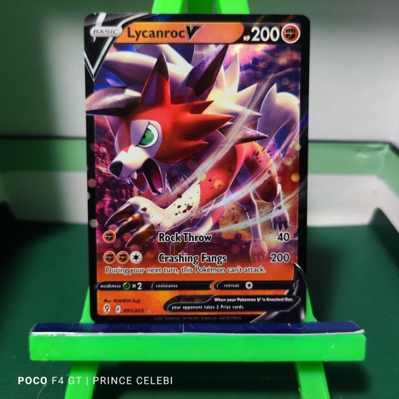 Pokemon TCG - Lycanroc V | Shopee Philippines