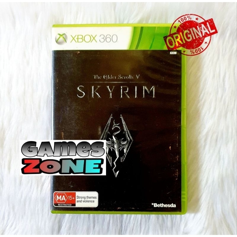 Xbox 360 Game Skyrim The Elders Scroll V (with freebie) | Shopee ...