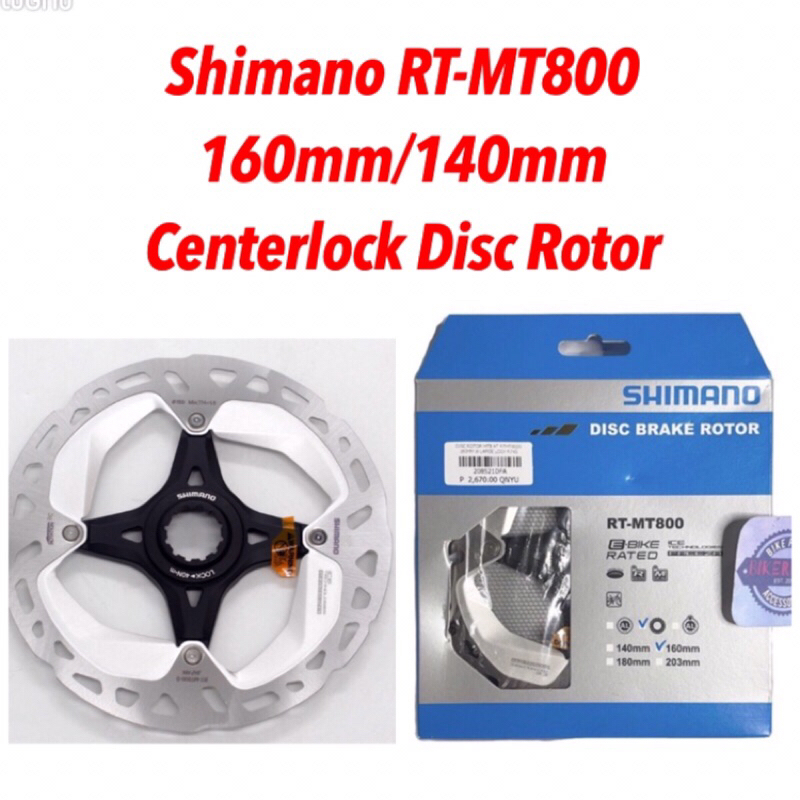 Shimano RT-MT800 160mm/140mm Centerlock Disc Rotor | Shopee Philippines