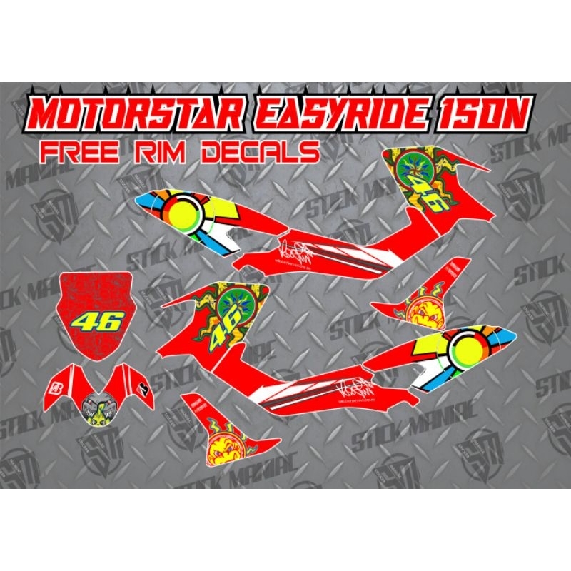 Motorstar Easyride 150n full body decals | Shopee Philippines