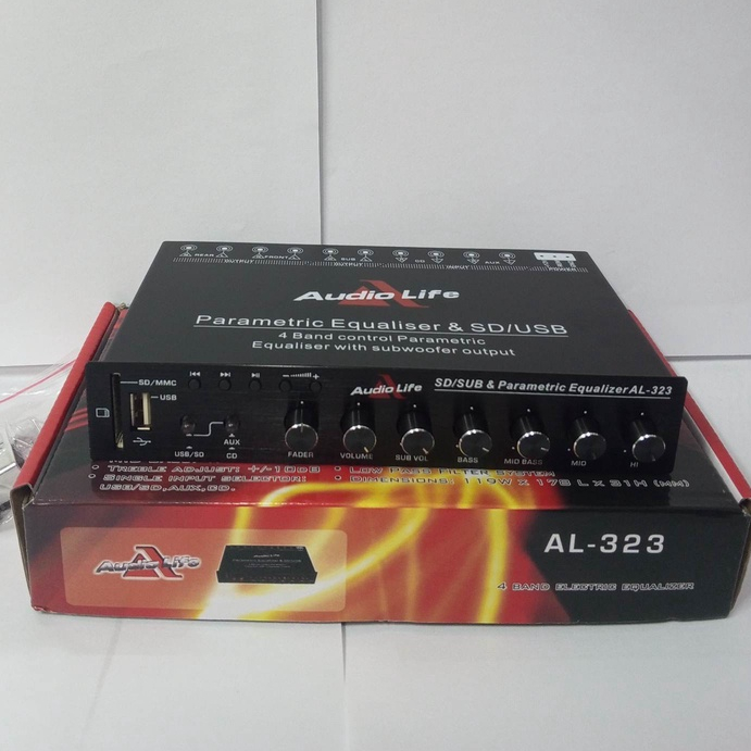 Equalizer with SD/USB 4 Band Paremetric Equalizer Audio Life ORIGINAL ...