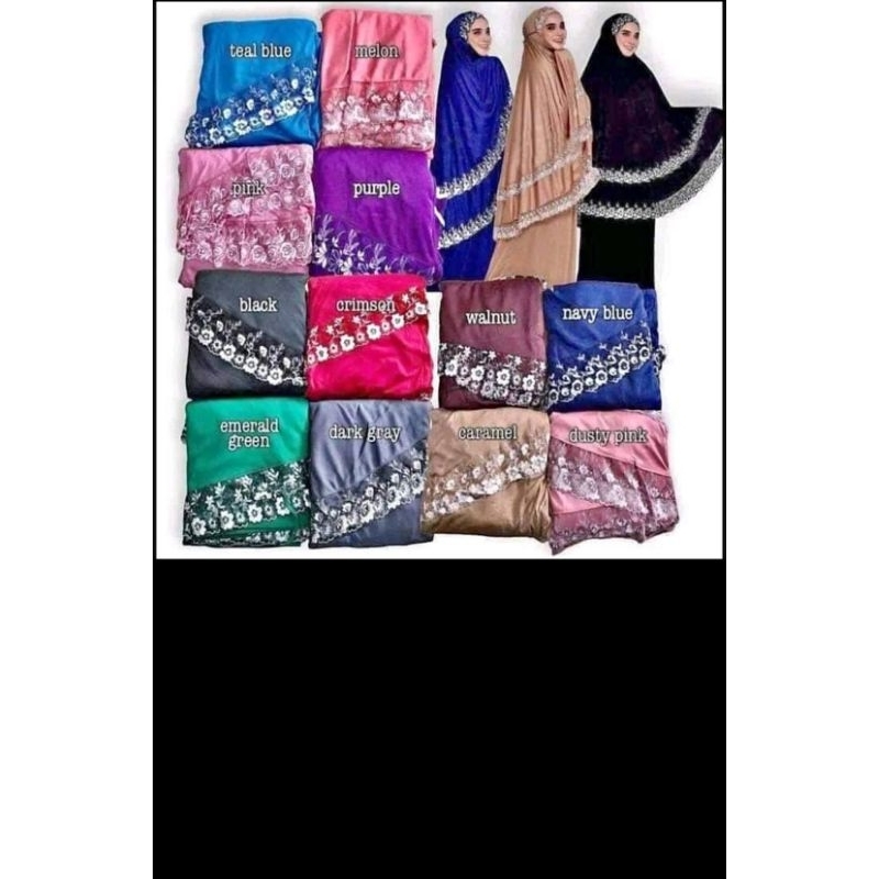 Malaysian Mukna Set Doble Lace | Shopee Philippines