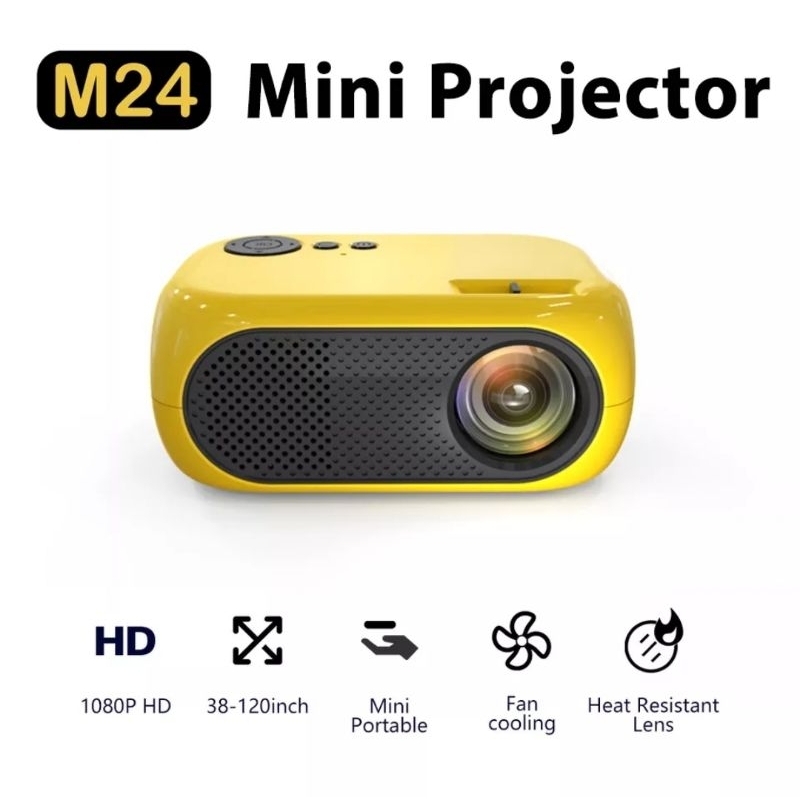 SALE!! M24 SMART MINI PORTABLE HD 1920x1080P LED home theater projector ...