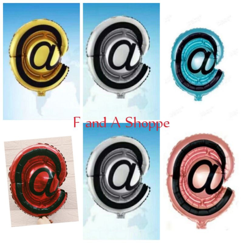 at sign balloon | 16inches | SOLD PER PIECE| sold per color | Shopee ...