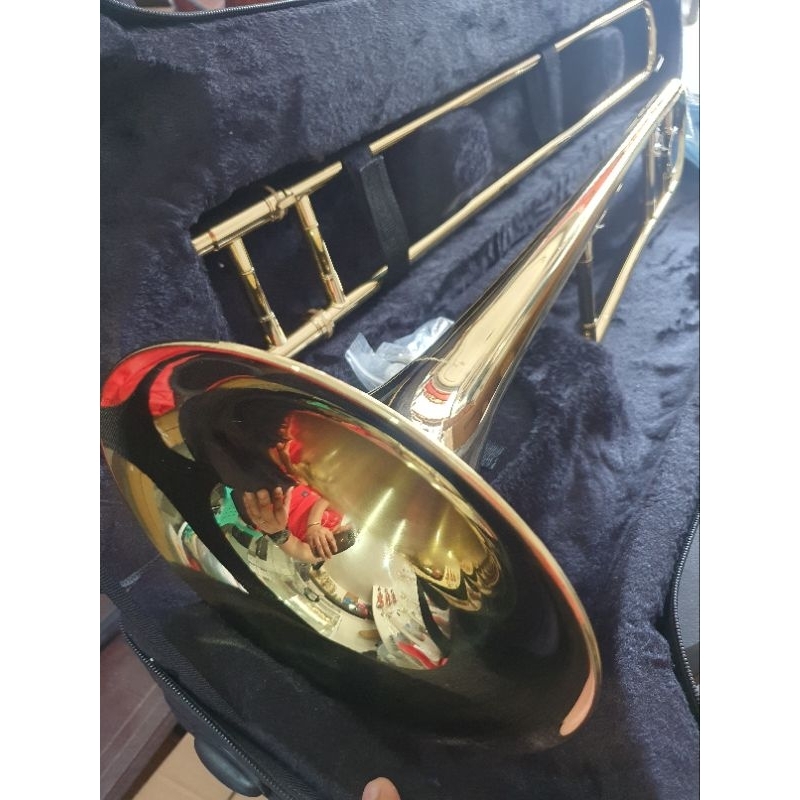 Thomson Alto Trombone Brass Gold Lacquer Wind Instrument | Shopee ...