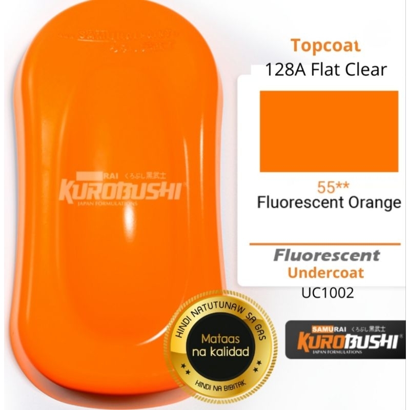 SAMURAI SPRAY PAINT FLOURESCENT ORANGE #55 ( FLOURESCENT COLORS) 400ML ...