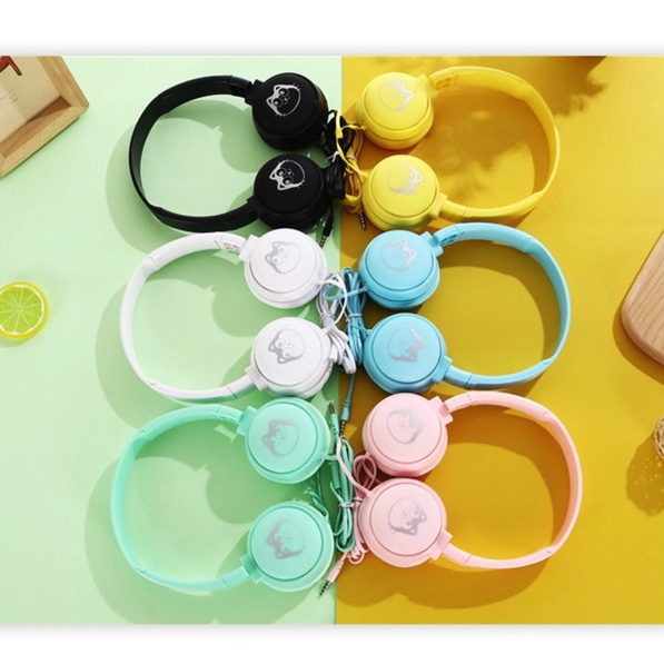 PCL HiFi Stereo Over Ear Headphone Headset with Microphone MACAROON ...