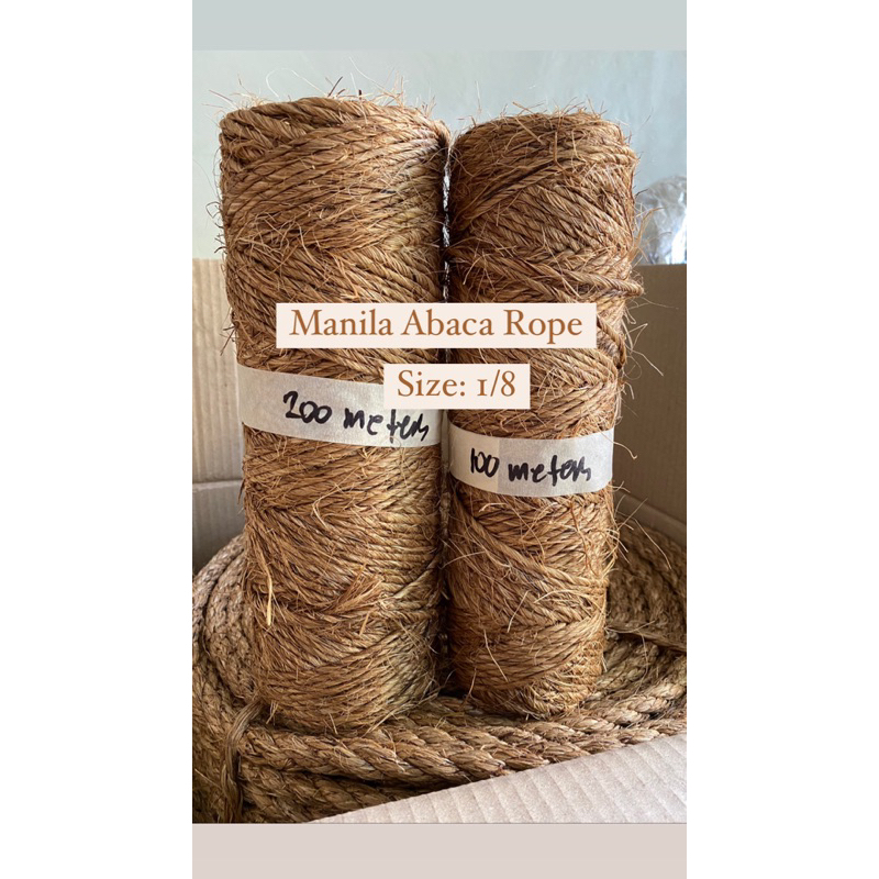 3 to 4mm Hemp Rope/Manila abaca rope 100m, 200m | Shopee Philippines