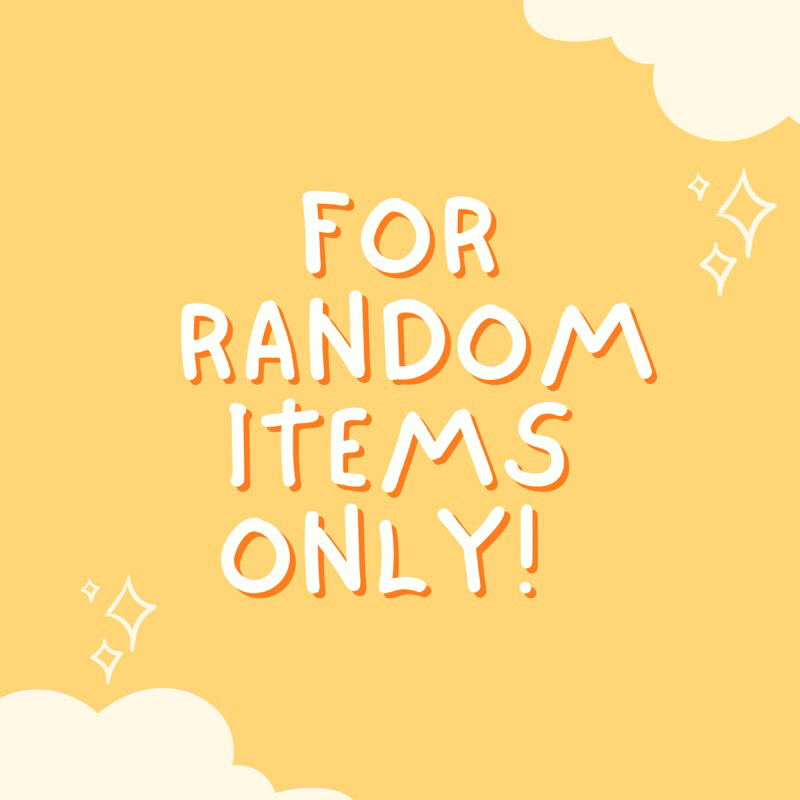 For Random Items Only! | Shopee Philippines