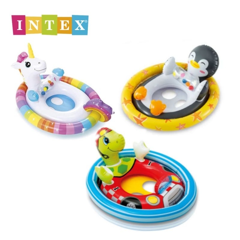 Intex 59570 SEE-ME-SIT pool riders kids inflatable swimming pool ride ...