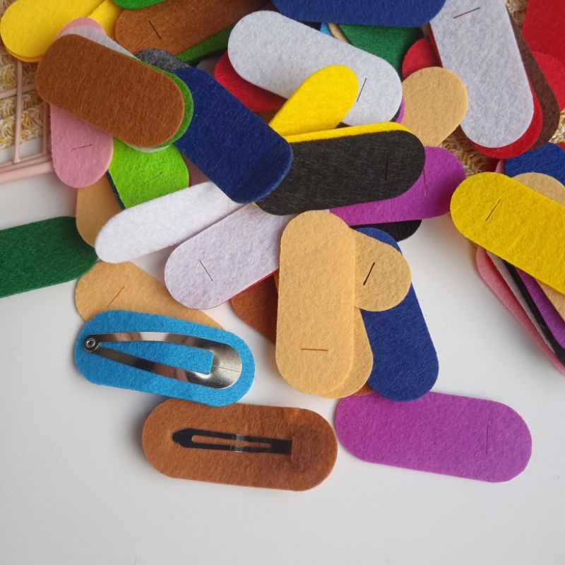 YARNBOW - 10pcs Felt Cloth Cut-out (for DIY Hair Clip) | Shopee Philippines