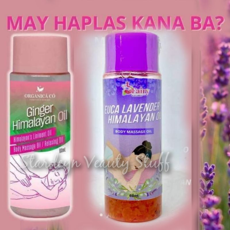 Ginger Himalayan Oil 60ml; Euca Lavander Himalayan Oil 60ml & Ginger ...