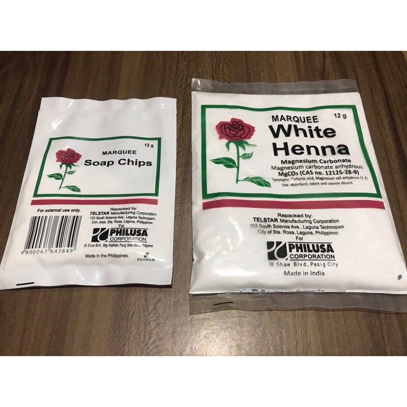 MARQUEE WHITE HENNA 12g for Skin Bleaching 100% Original | Shopee ...