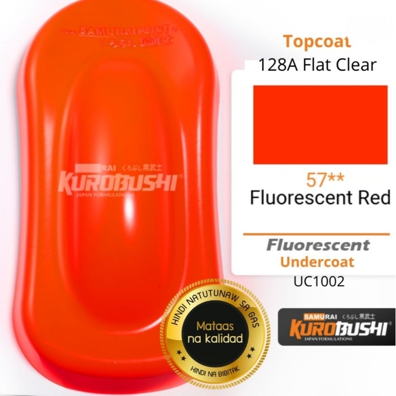 SAMURAI SPRAY PAINT FLOURESCENT RED #57 ( FLOURESCENT COLORS) 400ML ...