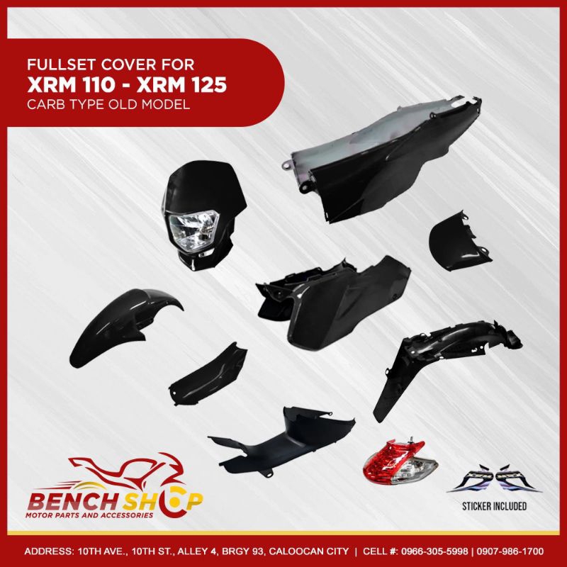 Xrm 110 Full Body Cover Set ( Fairings 9 in 1 ) | Shopee Philippines