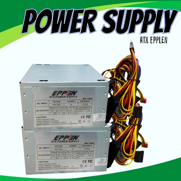 Game power supply ATX Power Supply EPPLEN 750-PE 8CM With CE | Shopee ...
