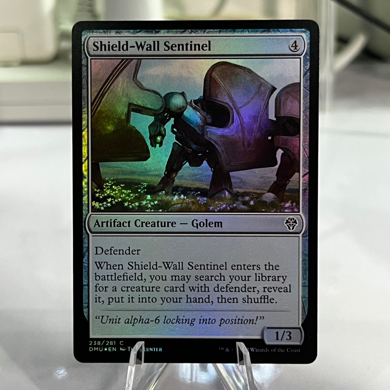 SHIELD-WALL SENTINEL | GOLEM | DOMINARIA UNITED | COLORLESS | MTG MAGIC ...