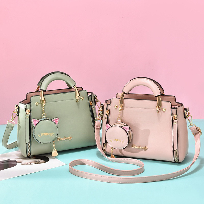 AW Fashion Women Sling Bag Simple Handbag PU Leather Larger Capacity ...