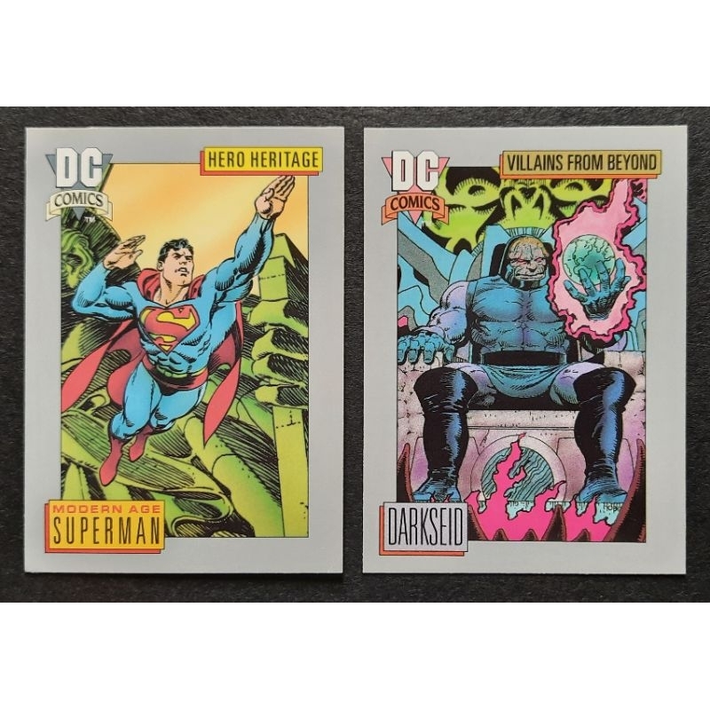 COMPLETE SET! 1992 Impel DC Cosmic Trading Cards Superman Wonder Woman ...