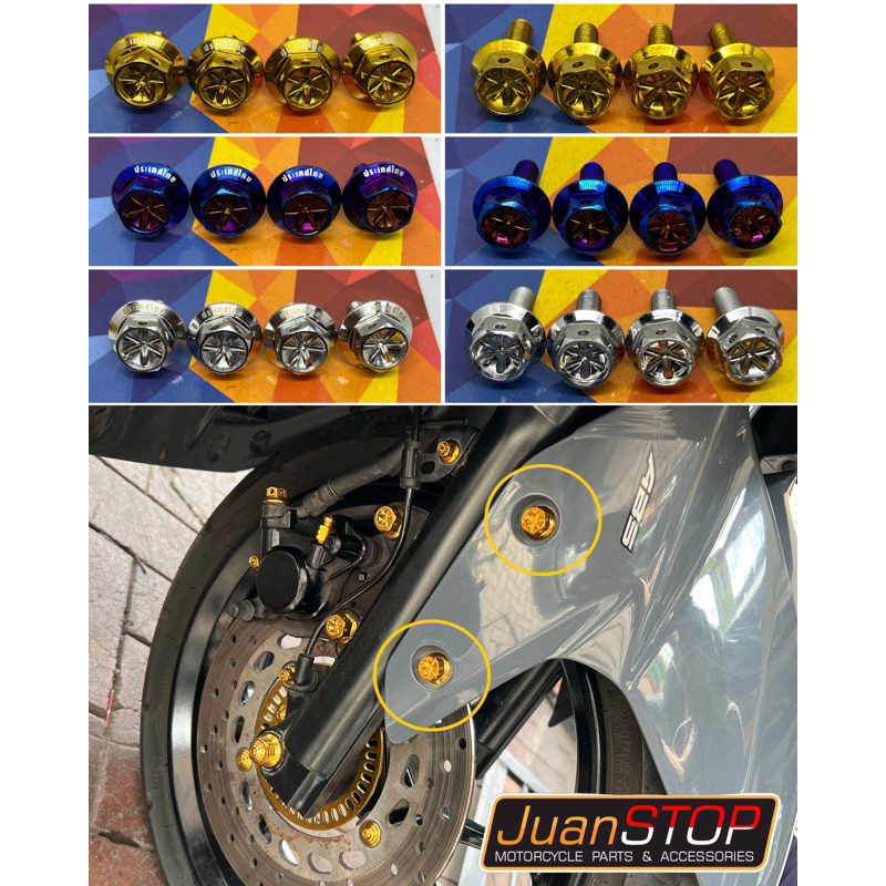 Heng Fender Bolts for Nmax v1/v2 | Aerox v1/v2 | ADV 150 (SOLD AS SET ...