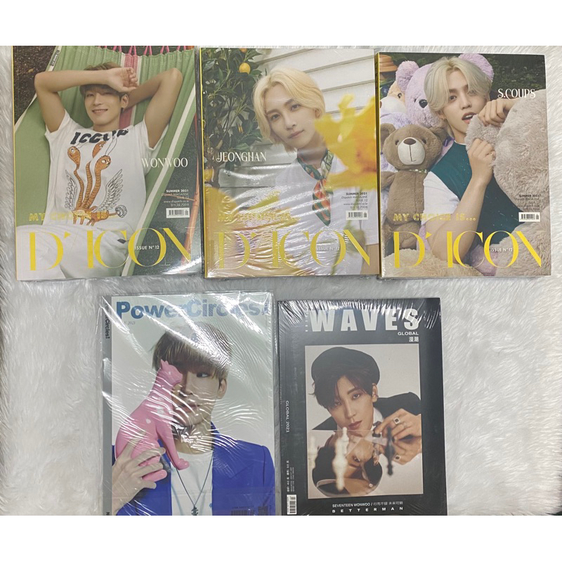 Seventeen Wonwoo and Mingyu Powercircles / Wonwoo Waves Magazine ...