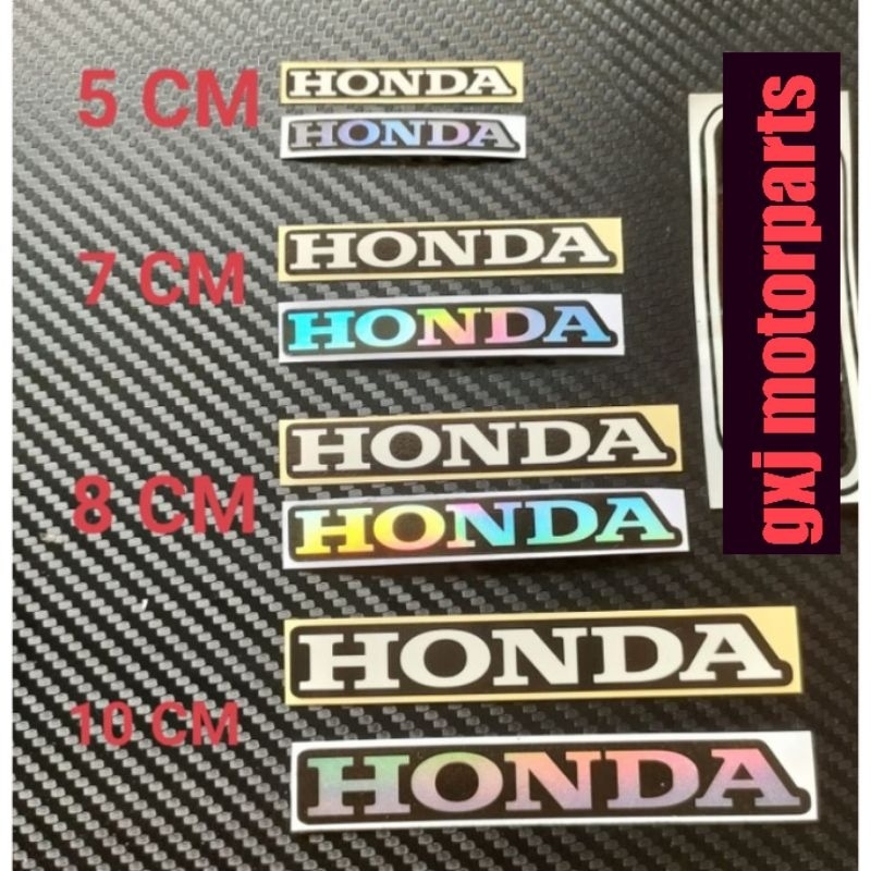 HONDA Vinyl Waterproof Sticker | Shopee Philippines