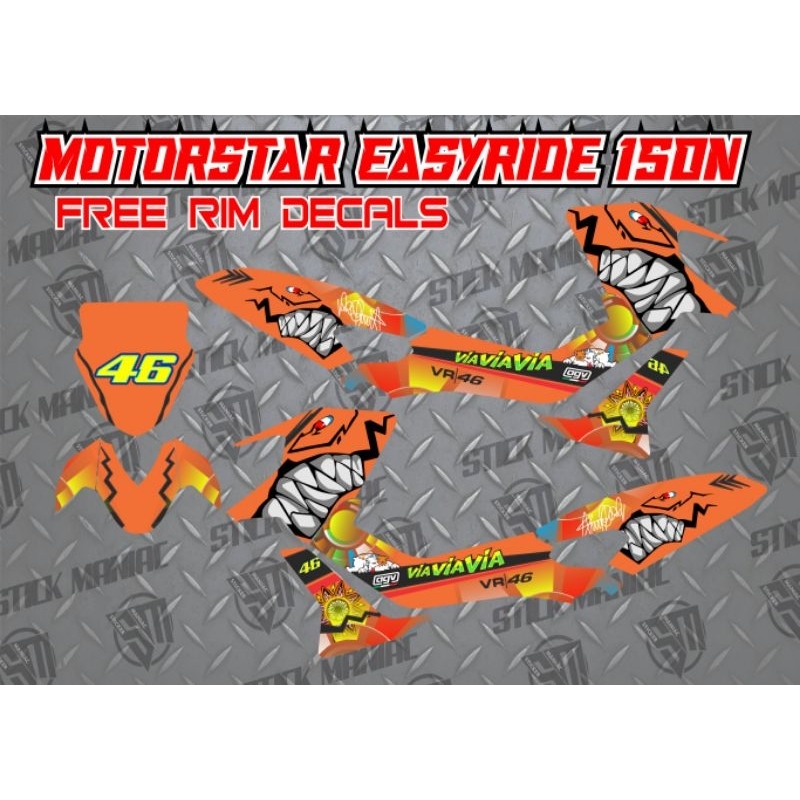 Motorstar Easyride 150n full body decals | Shopee Philippines