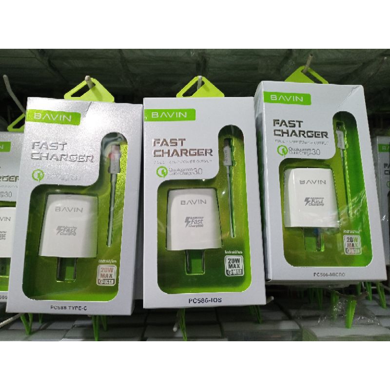 BAVIN PC586 Fast charger 20 watts quick charge 3.0 | Shopee Philippines