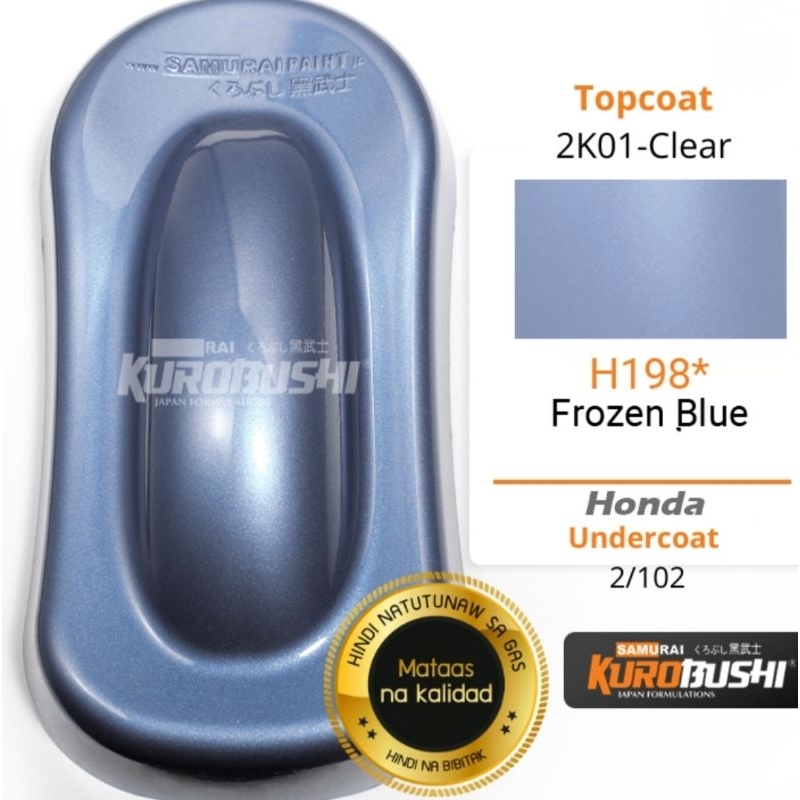 SAMURAI SPRAY PAINT FROZEN BLUE H198* ( HONDA SINGLE COLORS) 400ML ...