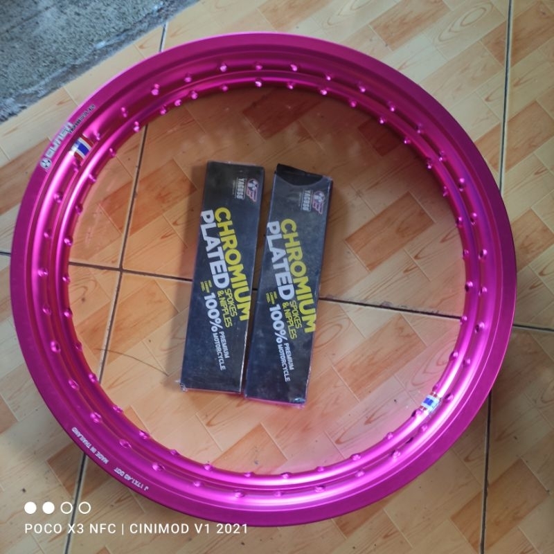 Pink Thailand Rim (1.4x17) with Yaguso Rios ( All SET ) | Shopee ...