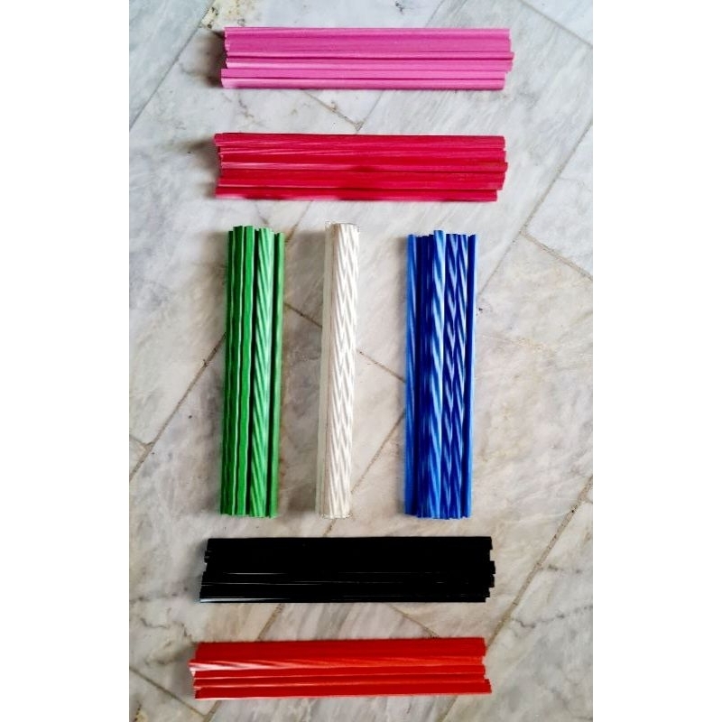 11.5" SHORT Folder Slider Plastic Sticks Binder Sliding Sticks Bone ...