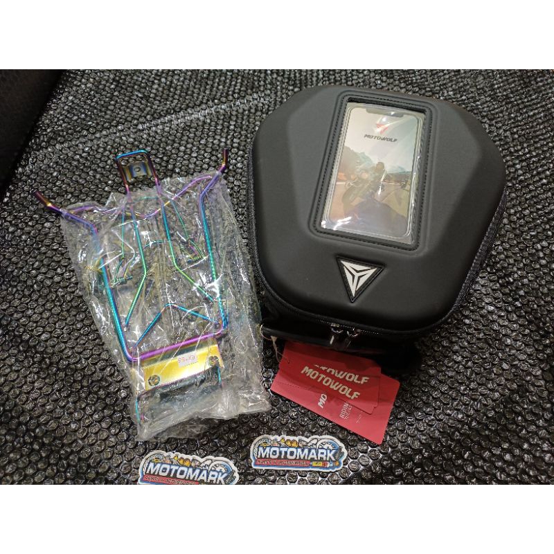 Motowolf Center Bag with Stepgrill For Sniper155/150 Plug n Play ...