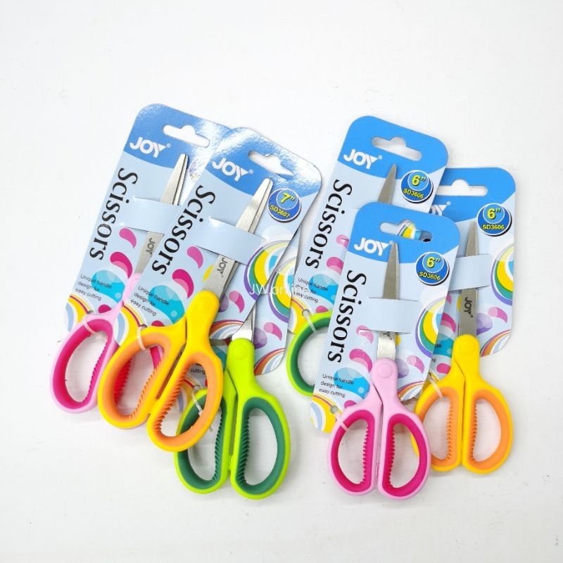 joy ergonomic scissors 6inch and 7inch | Shopee Philippines