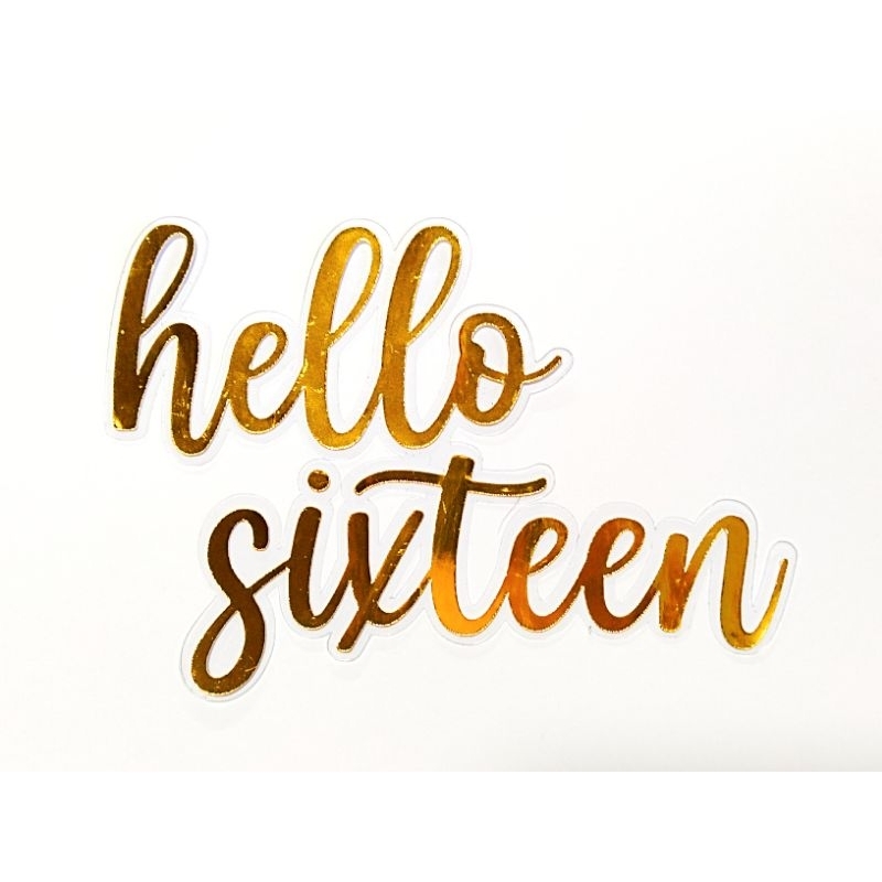 Hello 16 18 20 30 40 50 60 70 80 90 Custom Age Cake Topper with Acrylic ...