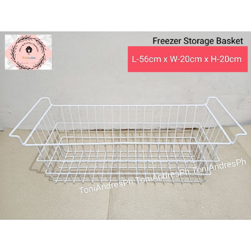 (56CMx20CMx20CM) Freezer Basket Storage Baskets Kitchen Organizer Dish ...