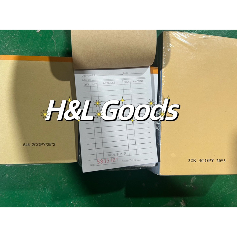 H&L COD#DELIVERY RECEIPTList 9x13cm 19x13cm Regular and Thick duplicate ...