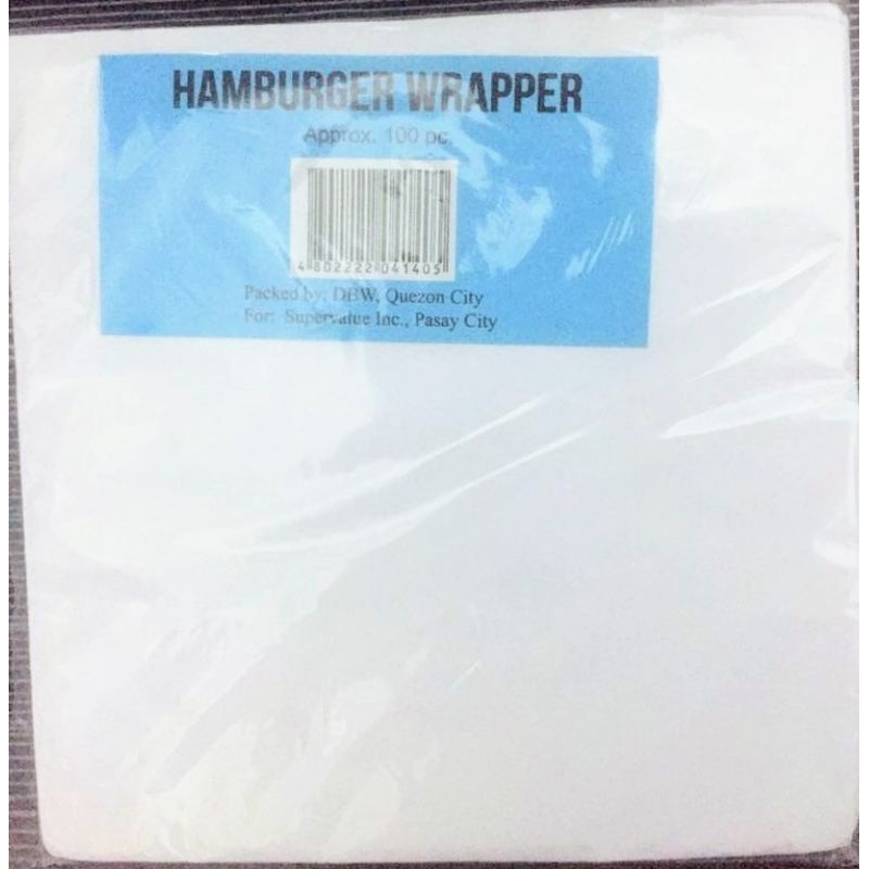 hamburger wrapper, 100pcs | Shopee Philippines