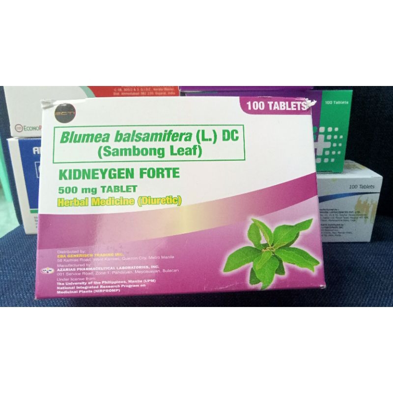 Kidneygen Forte 500mg (Sambong Leaf) 100 Tablets | Shopee Philippines