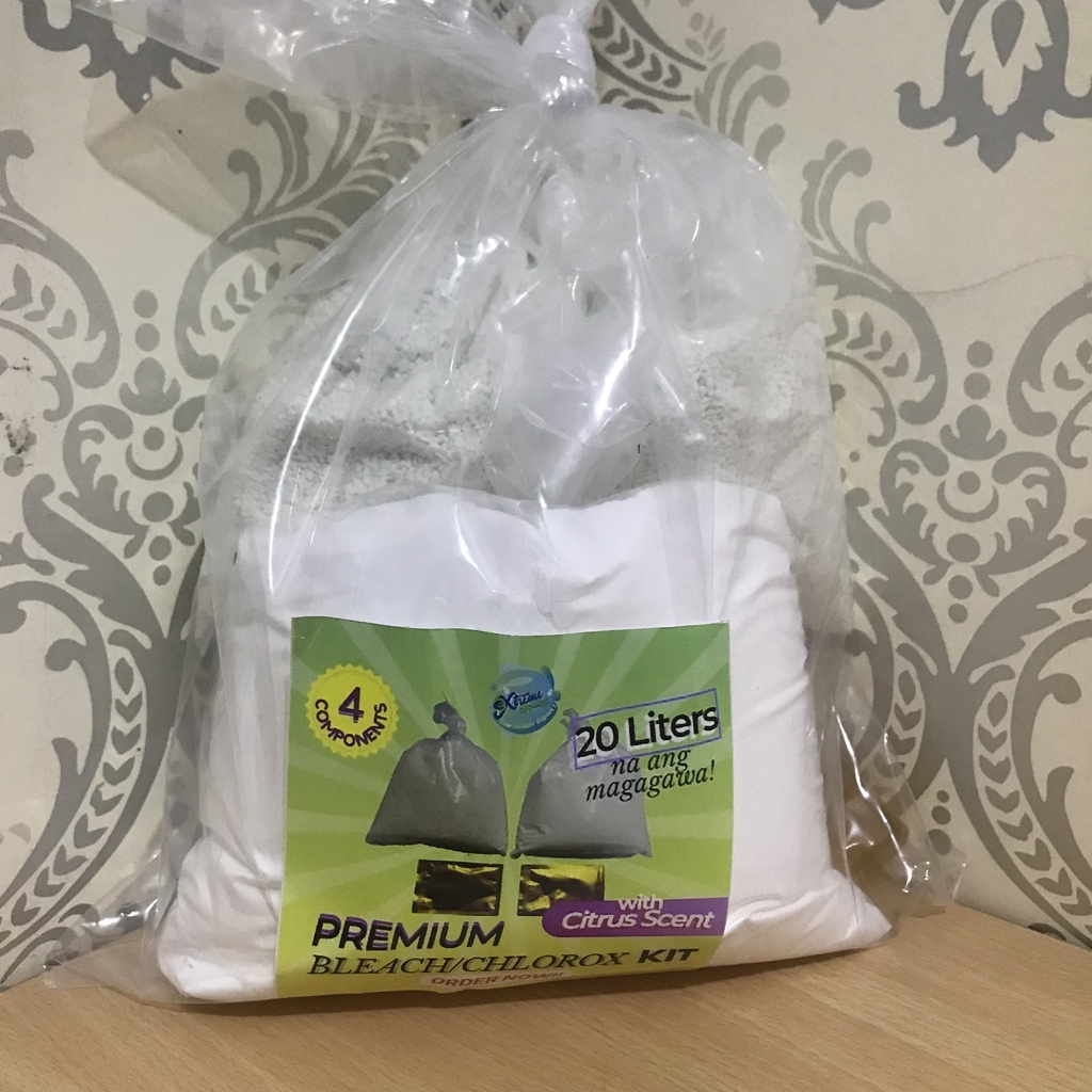 DIY Premium Bleach Kit 20 liters yield with Citrus Scent | Shopee ...