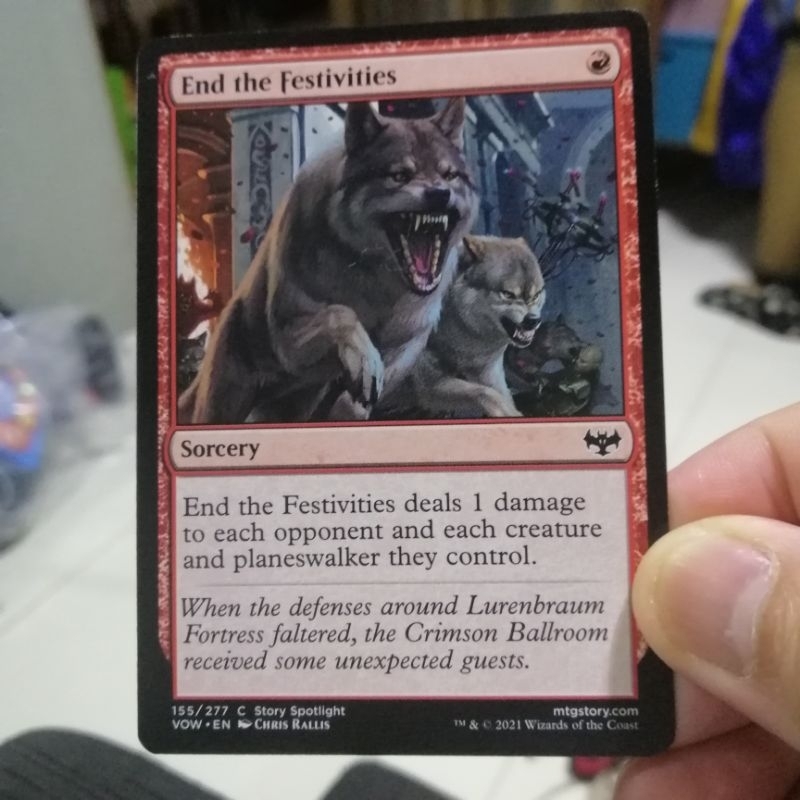1 End the Festivities VOW MTG card magic commander EDH pauper | Shopee ...