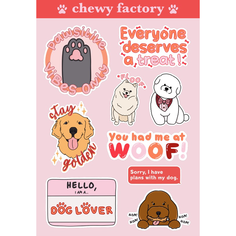 CHEWY FACTORY PH Sticker Pad (Water-proof) | Shopee Philippines