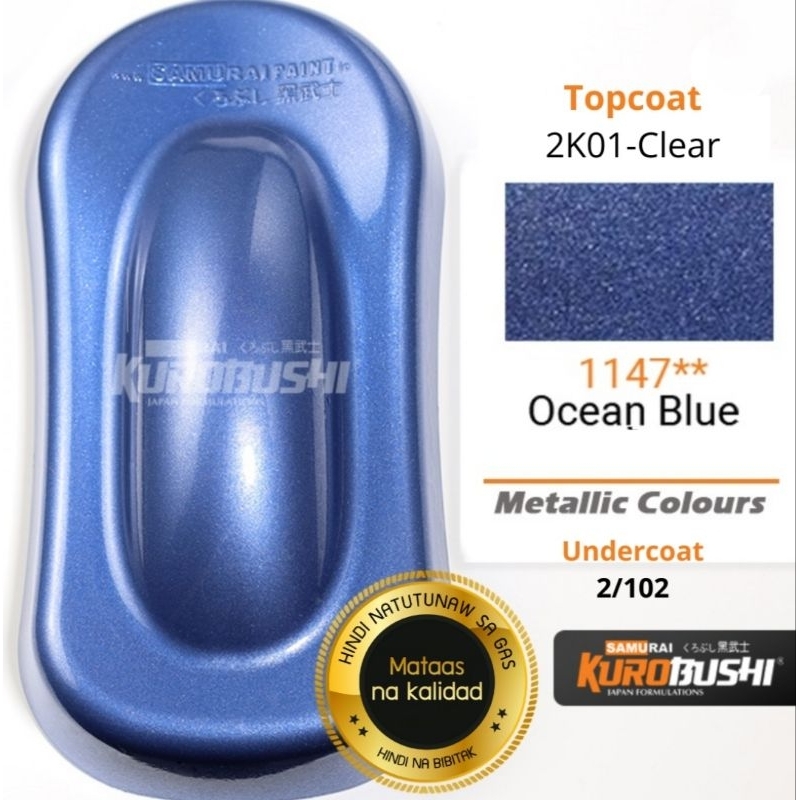 SAMURAI SPRAY PAINT OCEAN BLUE 80/1147** (METALLIC COLORS) 400ML ...