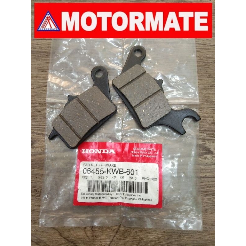 HONDA Genuine Front Brake Pad XRM 125/ WAVE DASH/ XRM 125 Fi / XRM ...